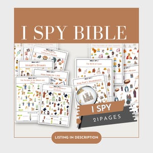 Bible I Spy Kid Bible School Kid Bible Story Printable New Testament I ...