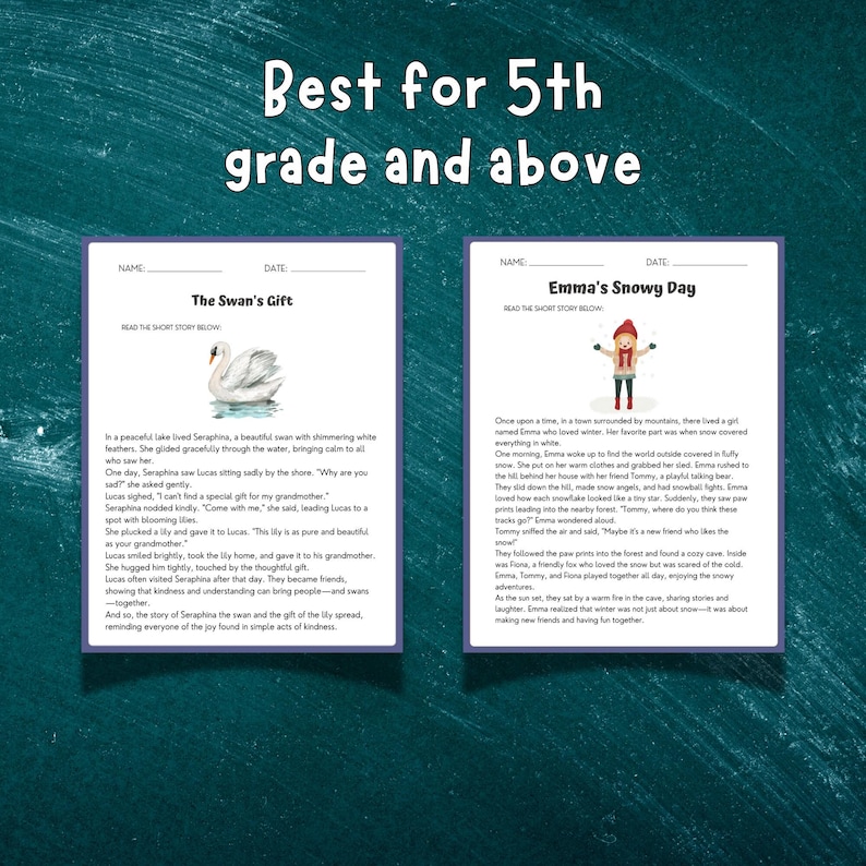 5th Grade Reading Comprehension Worksheet Printable Reading Passage ...