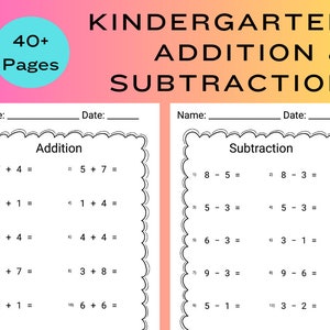 1st Grade Math Worksheet First Grade Math Printable Kindergarten Math ...