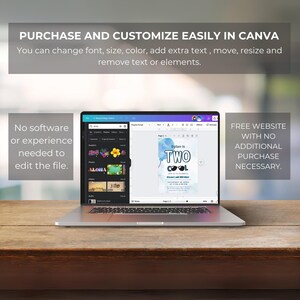 Two Cool Birthday Invitation Second Birthday Boy Invite 2nd Cool Party ...