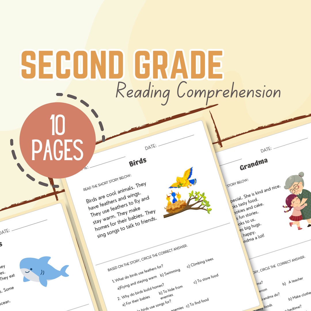 Second Grade Reading Worksheet 1st to 2nd Grade Prep 2nd Grade Reading ...