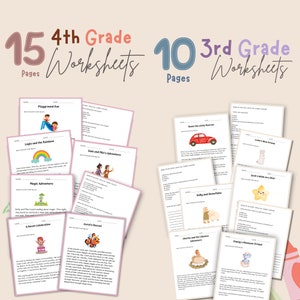 Reading Comprehension Worksheet Bundle Educational Printable 2nd Grade ...