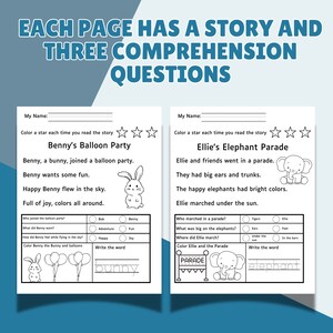 First Grade Reading Comprehension Worksheet Homeschool Printable 1st ...