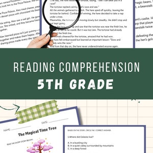 5th Grade Reading Comprehension Worksheet Printable Reading Passage ...