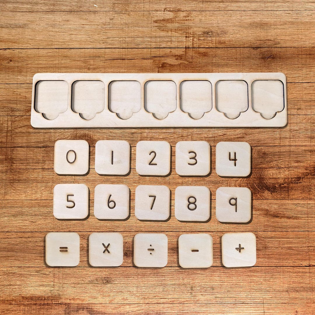 Montessori Math Learning Board Math Kid Preschool Learning Tool Toddler ...