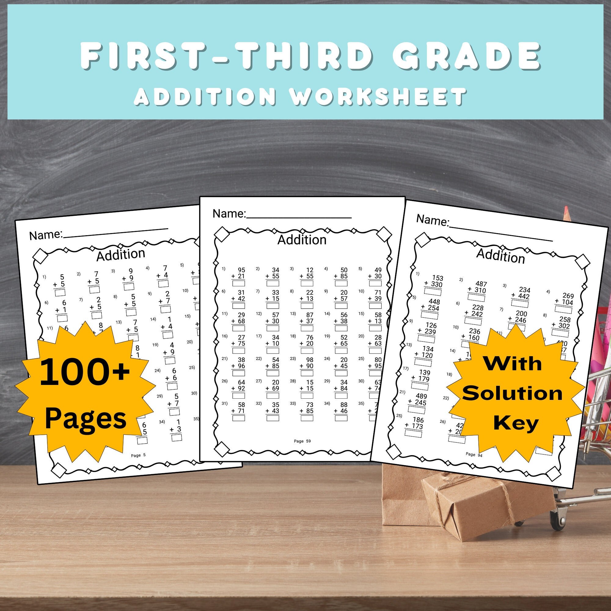 Printable Math Worksheet Addition Homeschool Worksheet Kindergarten ...
