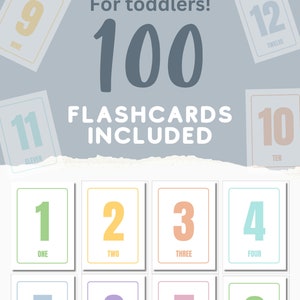 Printable Number Flashcard Toddler Number Recognition Printable ...