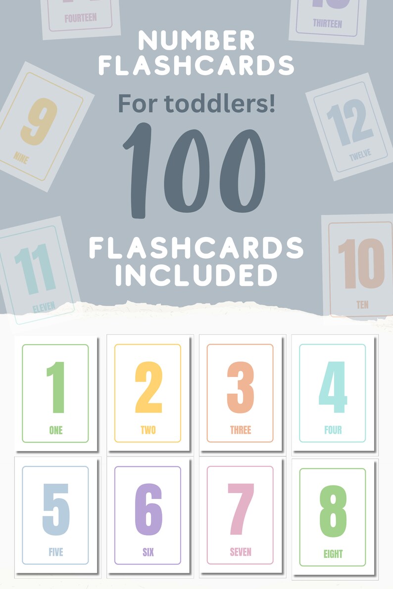 Printable Number Flashcard Toddler Number Recognition Printable ...