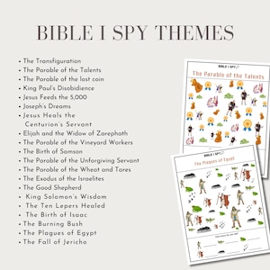 Bible I Spy Bible Activity Printable Game for Kid Bible Activity ...