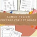 Kindergarten 1st Grade Summer Review Math Practice 1st Grade Summer ...