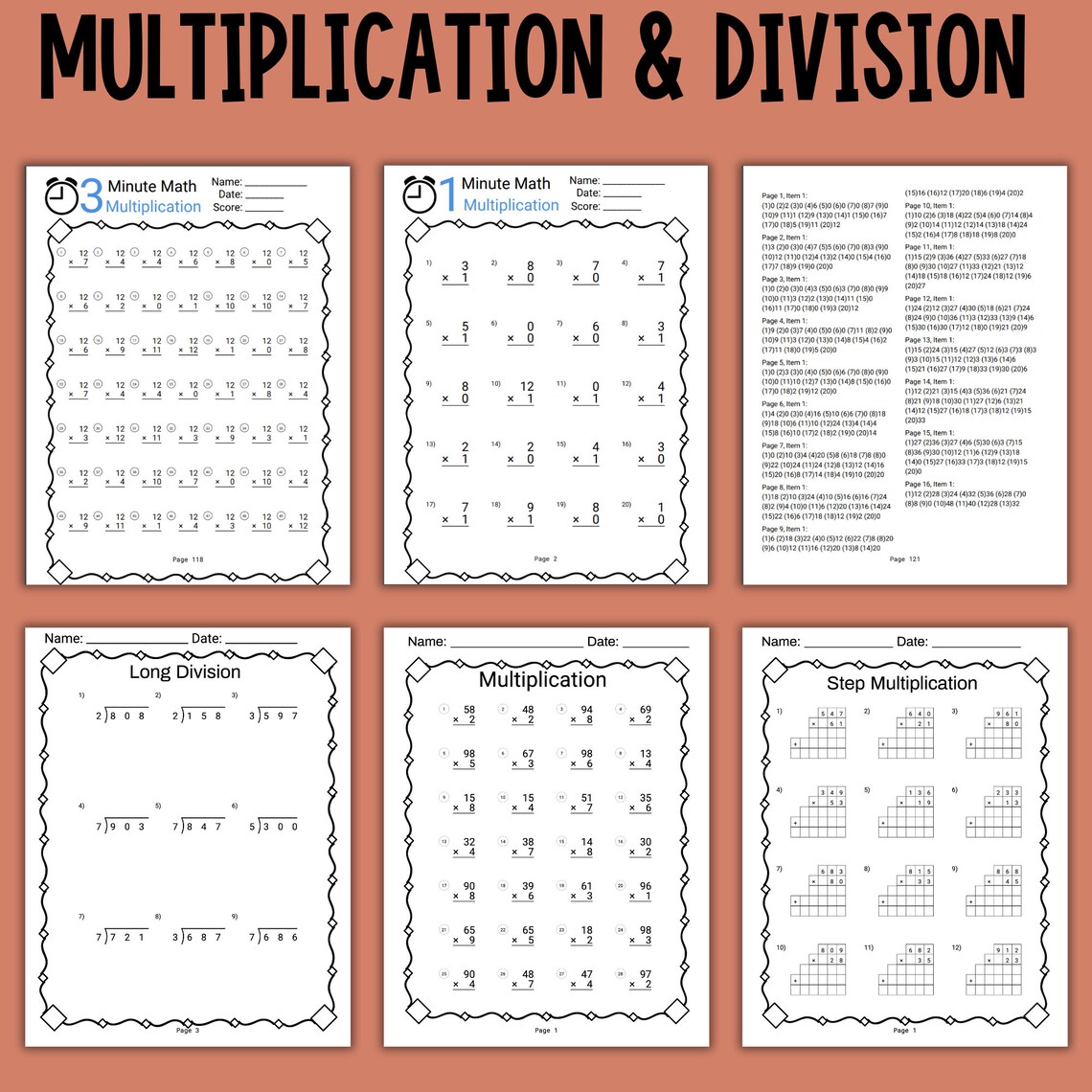 Math Worksheet Mega Bundle Homeschool Printable Kindergarten Math ...
