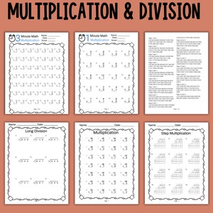 Math Worksheet Mega Bundle Homeschool Printable Kindergarten Math ...