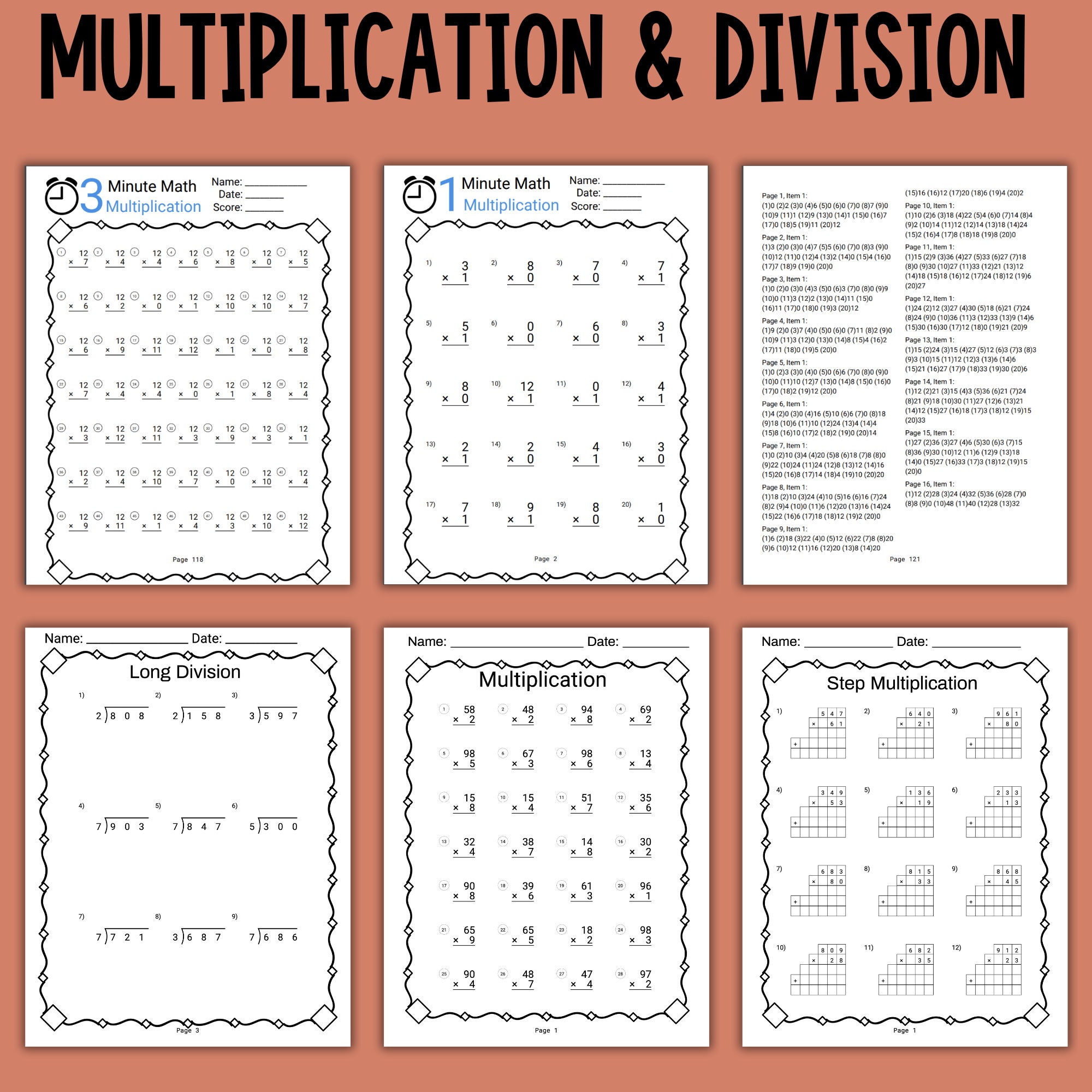 Math Worksheet Mega Bundle Homeschool Printable Kindergarten Math ...
