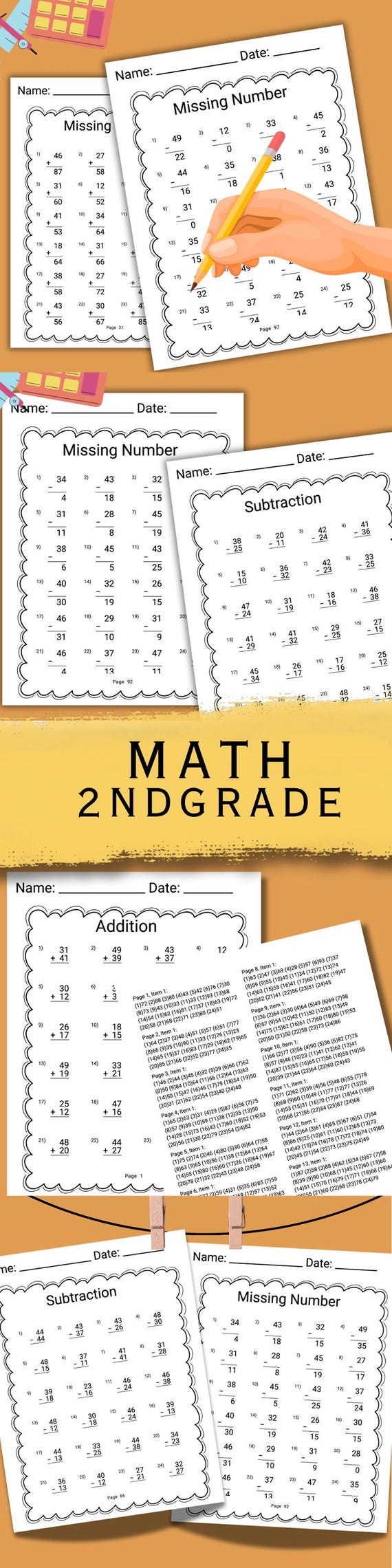 Hojas De Trabajo De Matemáticas De Segundo Grado De Houghton Mifflin