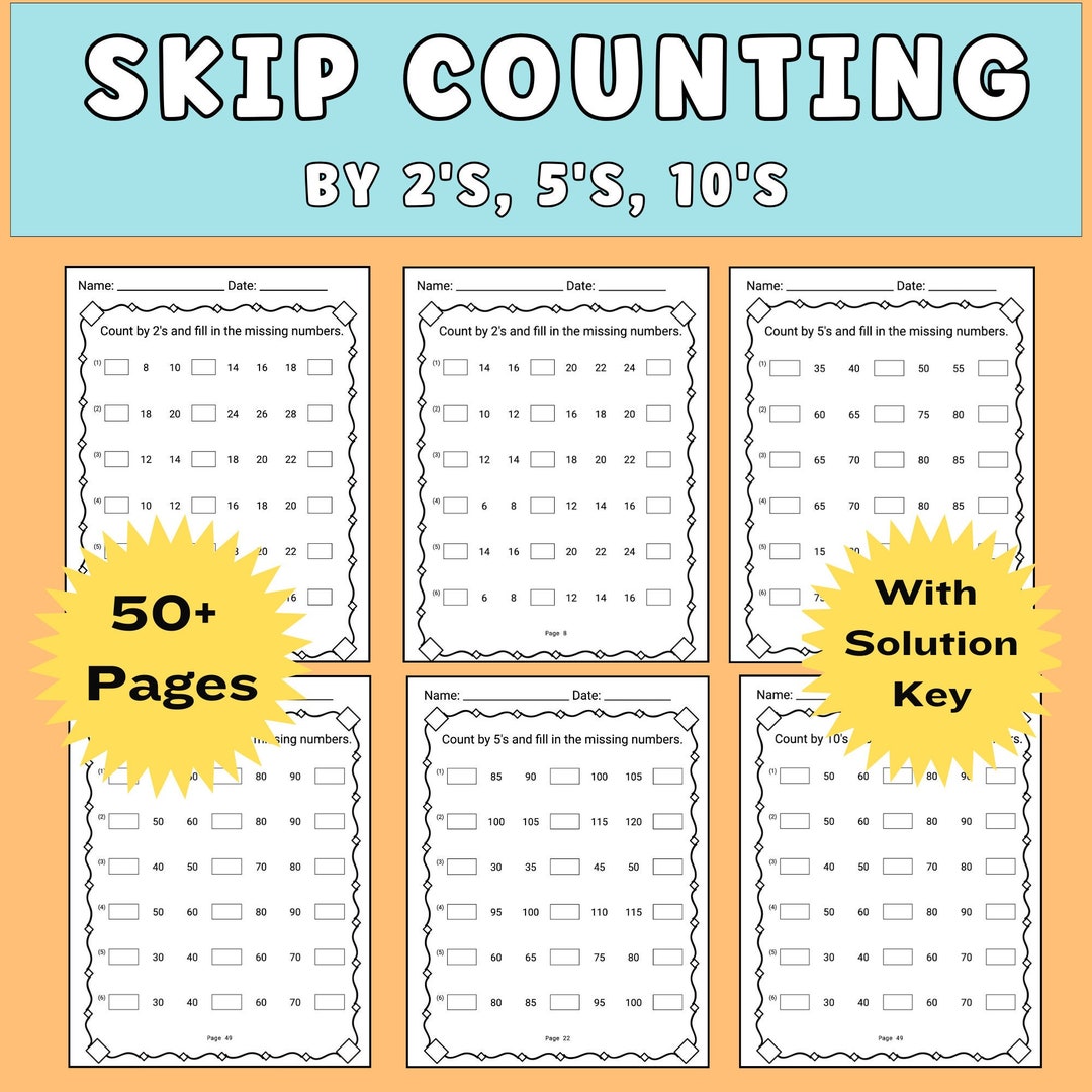 Skip Counting Worksheet Grade 1 Skip Counting 2 Printable Counting by 2 ...