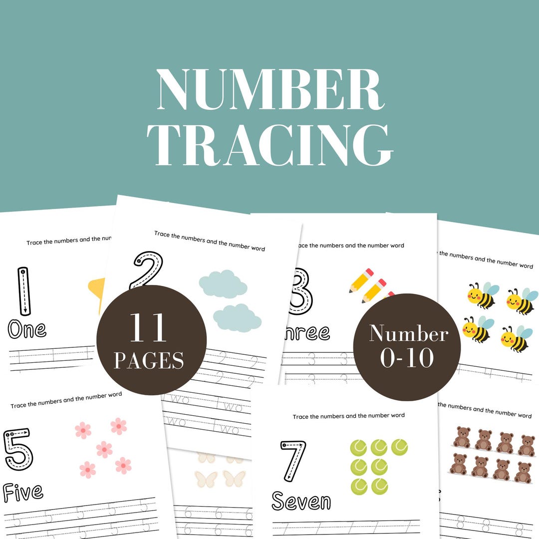 Tracing Numbers for Kids Tracing Numbers Preschool Number Tracing ...