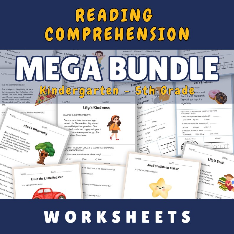Reading Comprehension 1st Grade Reading Worksheet 2nd Grade Educational ...