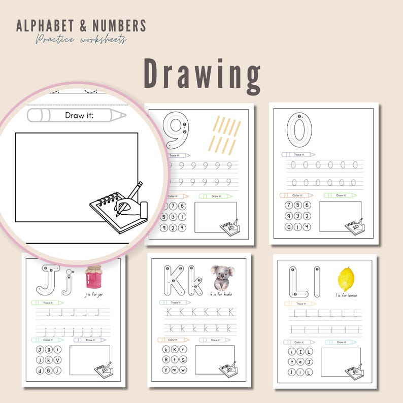 Alphabet Tracing Worksheet Printable Letter Tracing Worksheet Number ...