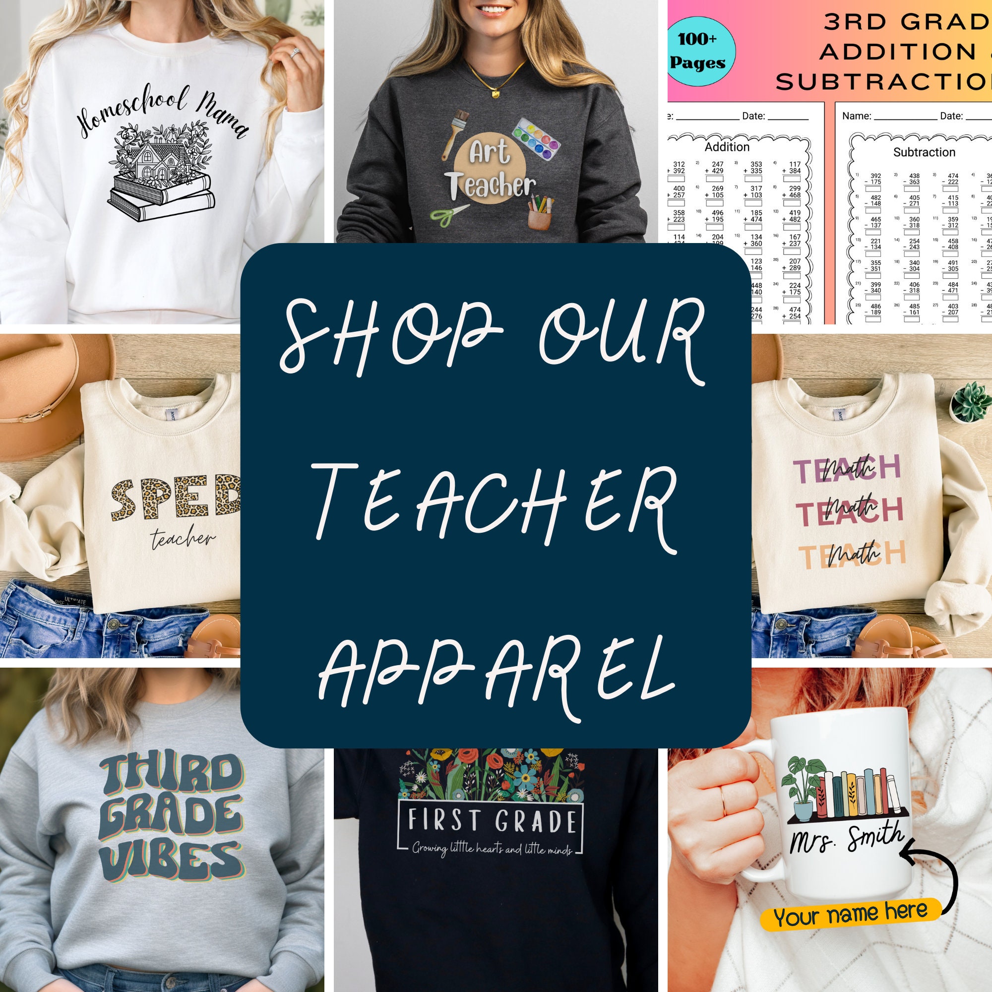 2nd Grade Math Worksheet Bundle Addition Subtraction Worksheet ...