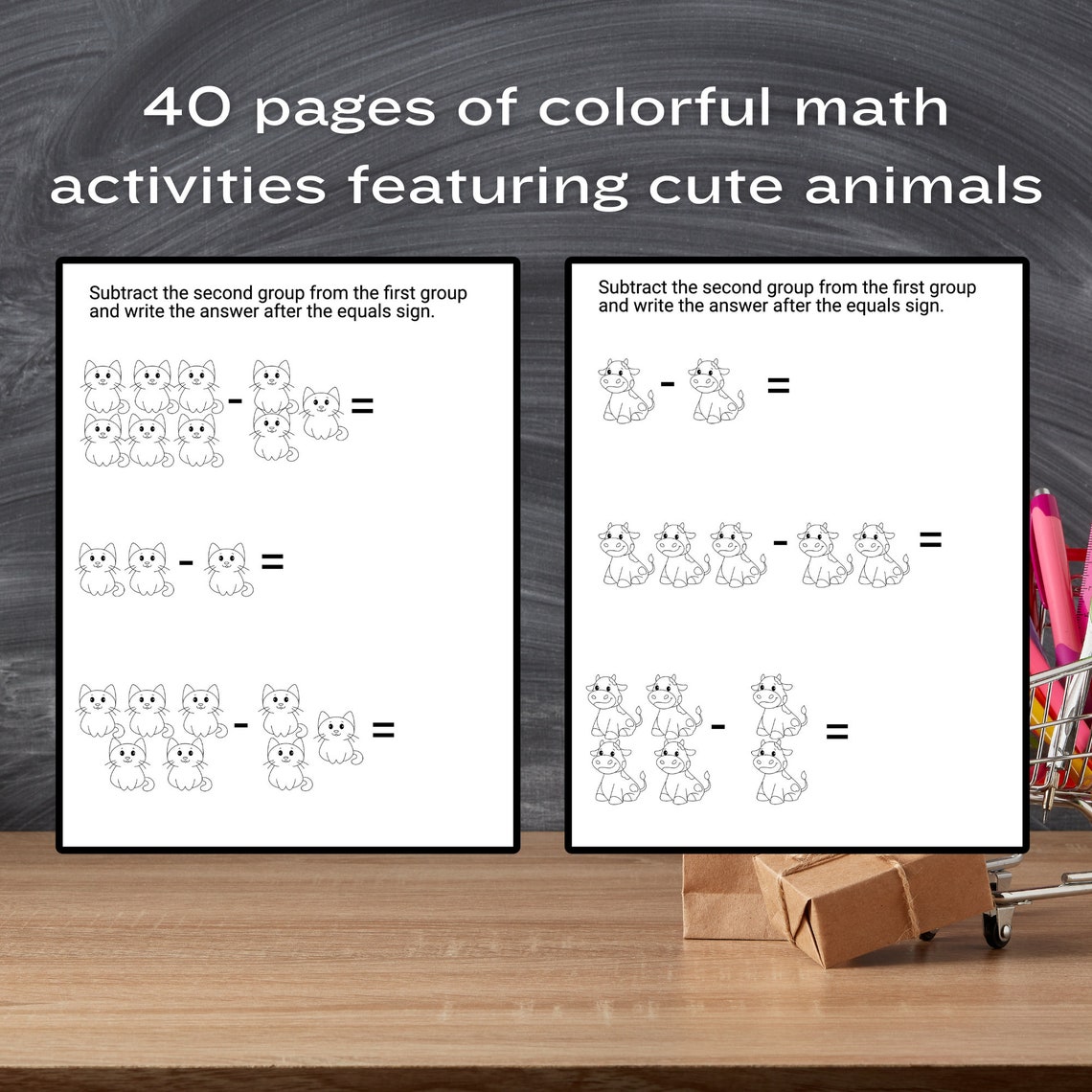 Kindergarten Math Printable Worksheet 40 Counting Addition and ...