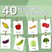 Vegetable Flashcard Montessori Learning Printable Vegetable Card ...