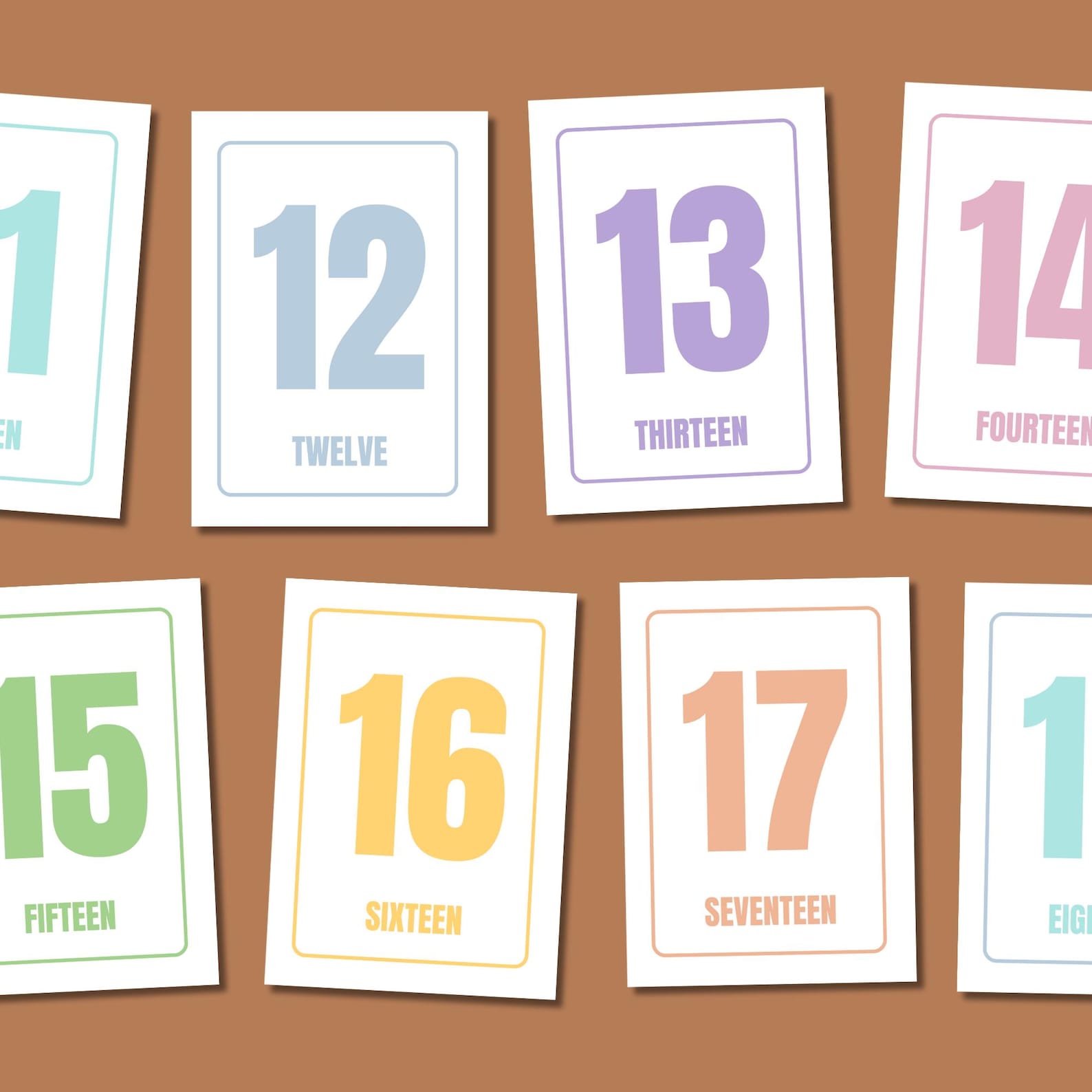 Printable Number Flashcard Toddler Number Recognition Printable ...