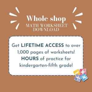 Printable Math Worksheet Bundle Math Activity Book Kid Multiplication ...