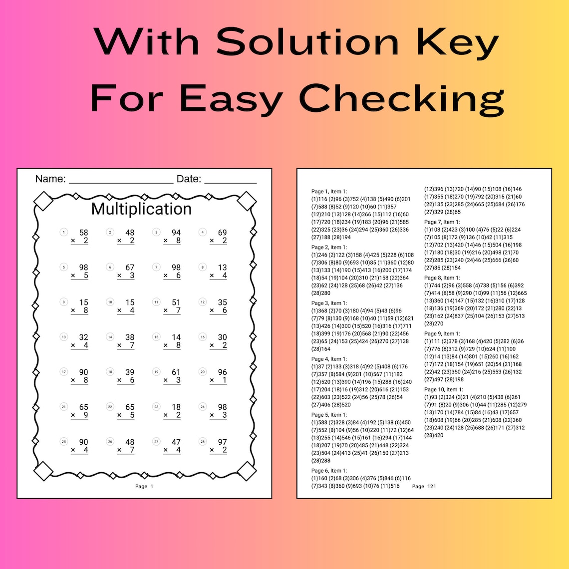 3rd Grade Math Multiplication Worksheet Chart Multiplication Table ...