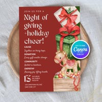 Digital Operation Christmas Child Packing Party Invitation Packing ...