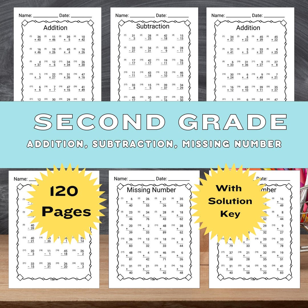 2nd Grade Math Worksheet Second Grade Math 2nd Grade Homeschool Math ...