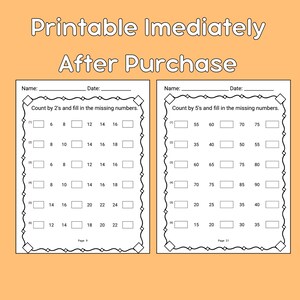 Skip Counting Worksheet Grade 1 Skip Counting 2 Printable Counting by 2 ...