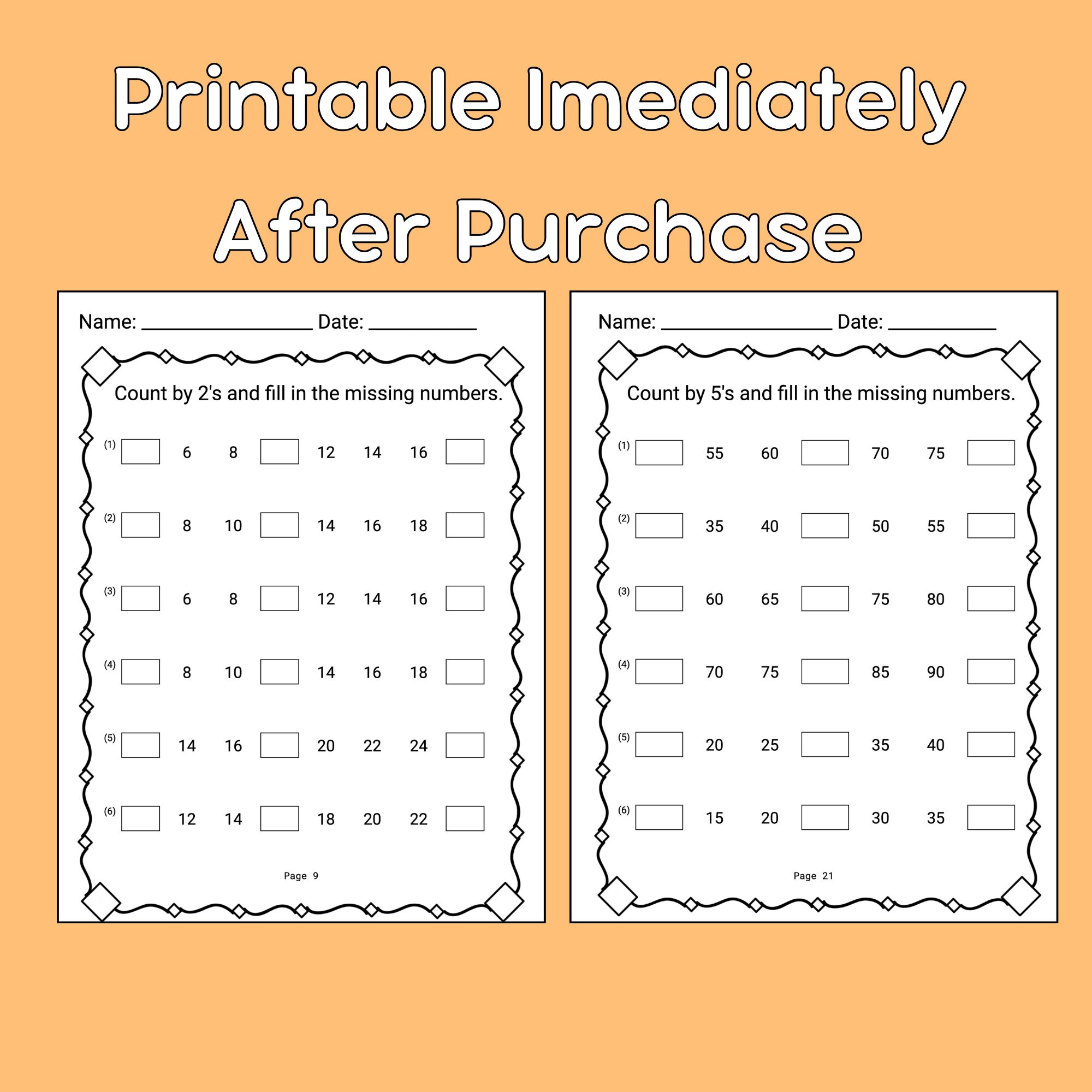 Skip Counting Worksheet Grade 1 Skip Counting 2 Printable Counting by 2 ...
