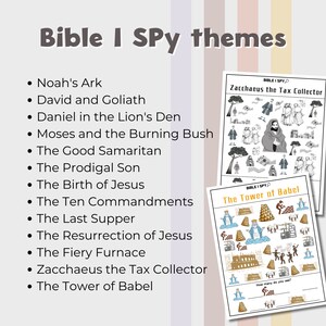Bible I Spy Kid Bible School Kid Bible Story Printable New Testament I ...