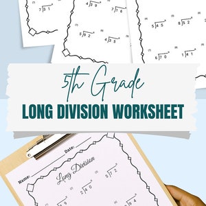 Long Division Worksheet 3rd Grade Math Place Value 5th Grade Division ...