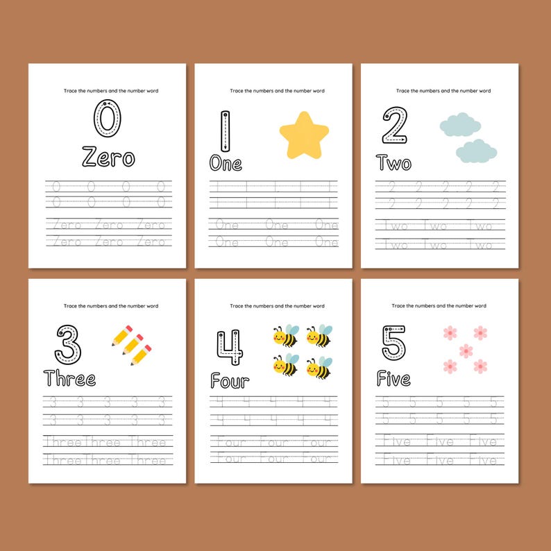 Tracing Numbers for Kids Tracing Numbers Preschool Number Tracing ...