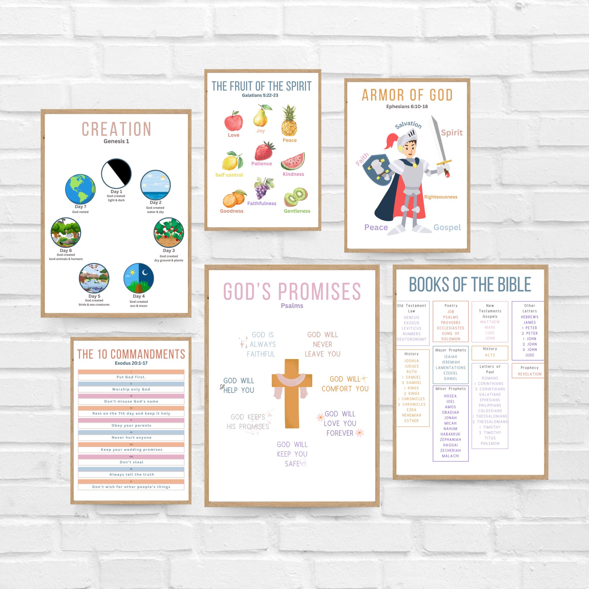 Sunday School Poster Armor of God Poster Printable Christian School ...