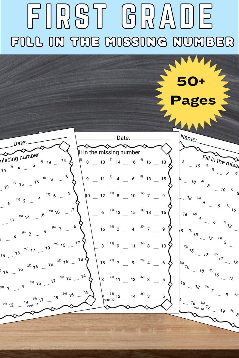 Missing Number Worksheet Printable Number Learning to Count ...