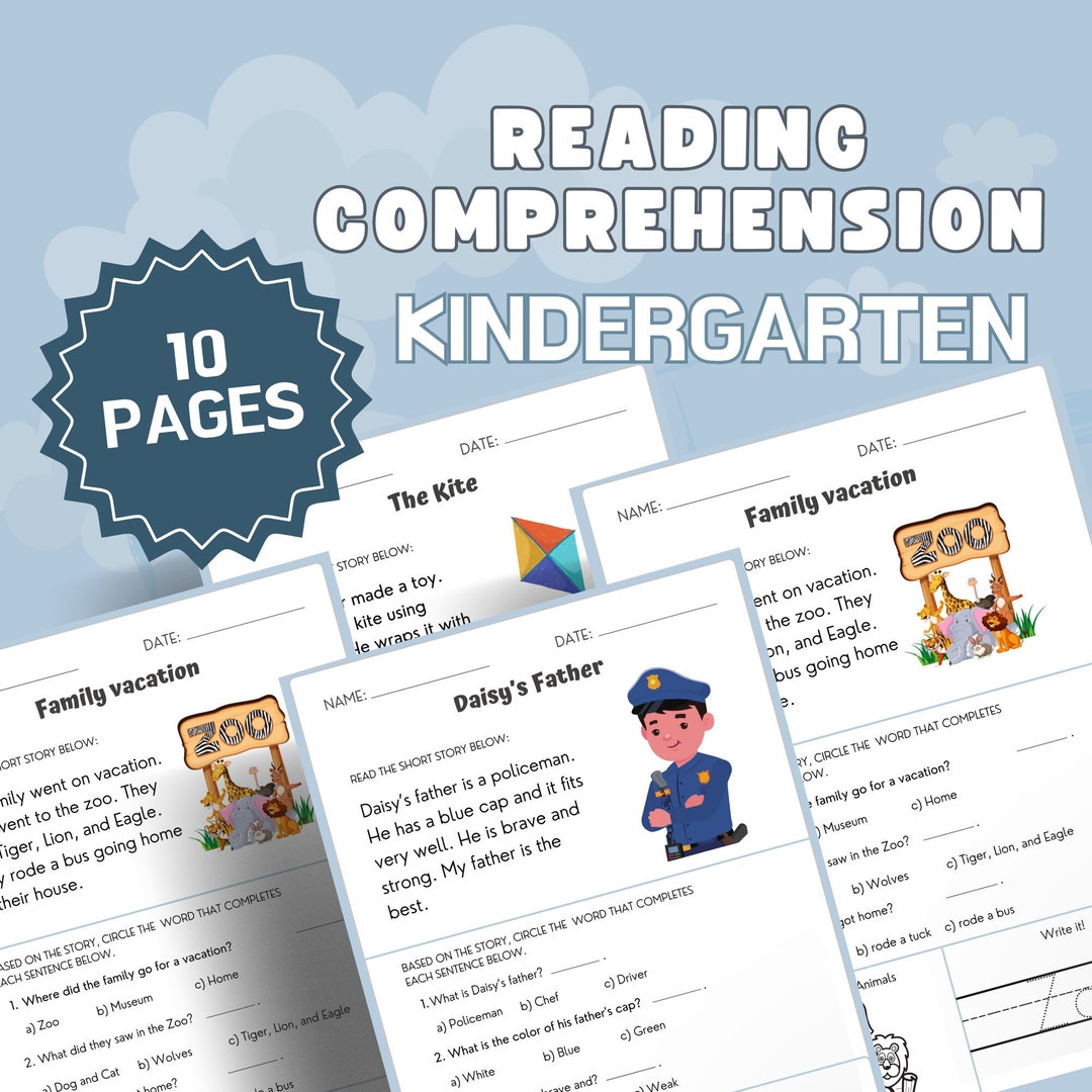 Reading Comprehension Worksheet Printable Toddler Worksheet Kid Reading ...