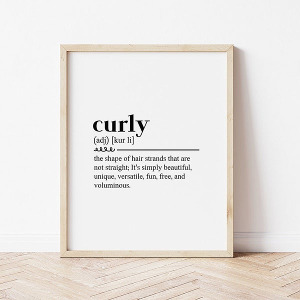 Curly Hair Art - Etsy