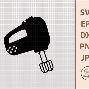 Hand Mixer SVG: Kitchen & Bakery Cricut Cut File (digital Download) - Etsy