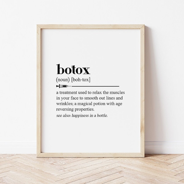 Botox Poster - Etsy