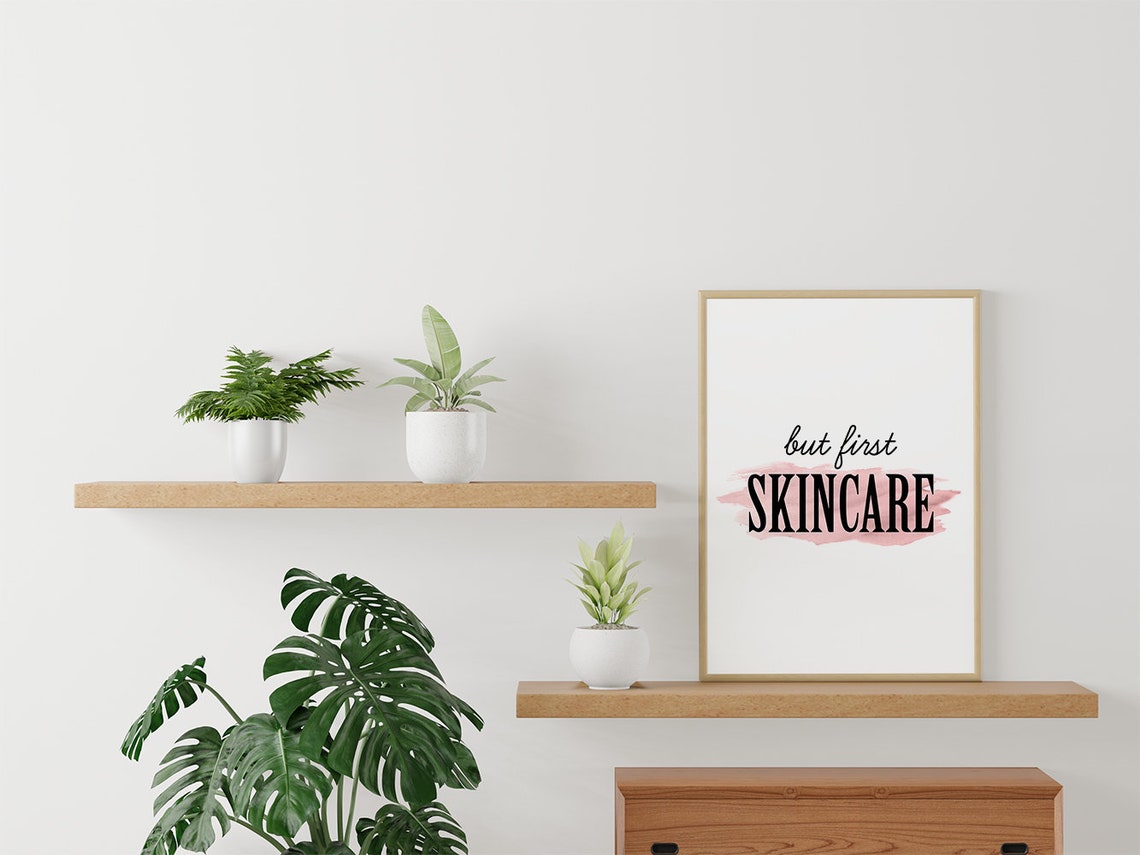 Skincare Wall Art but First Skincare Digital Download Skin - Etsy