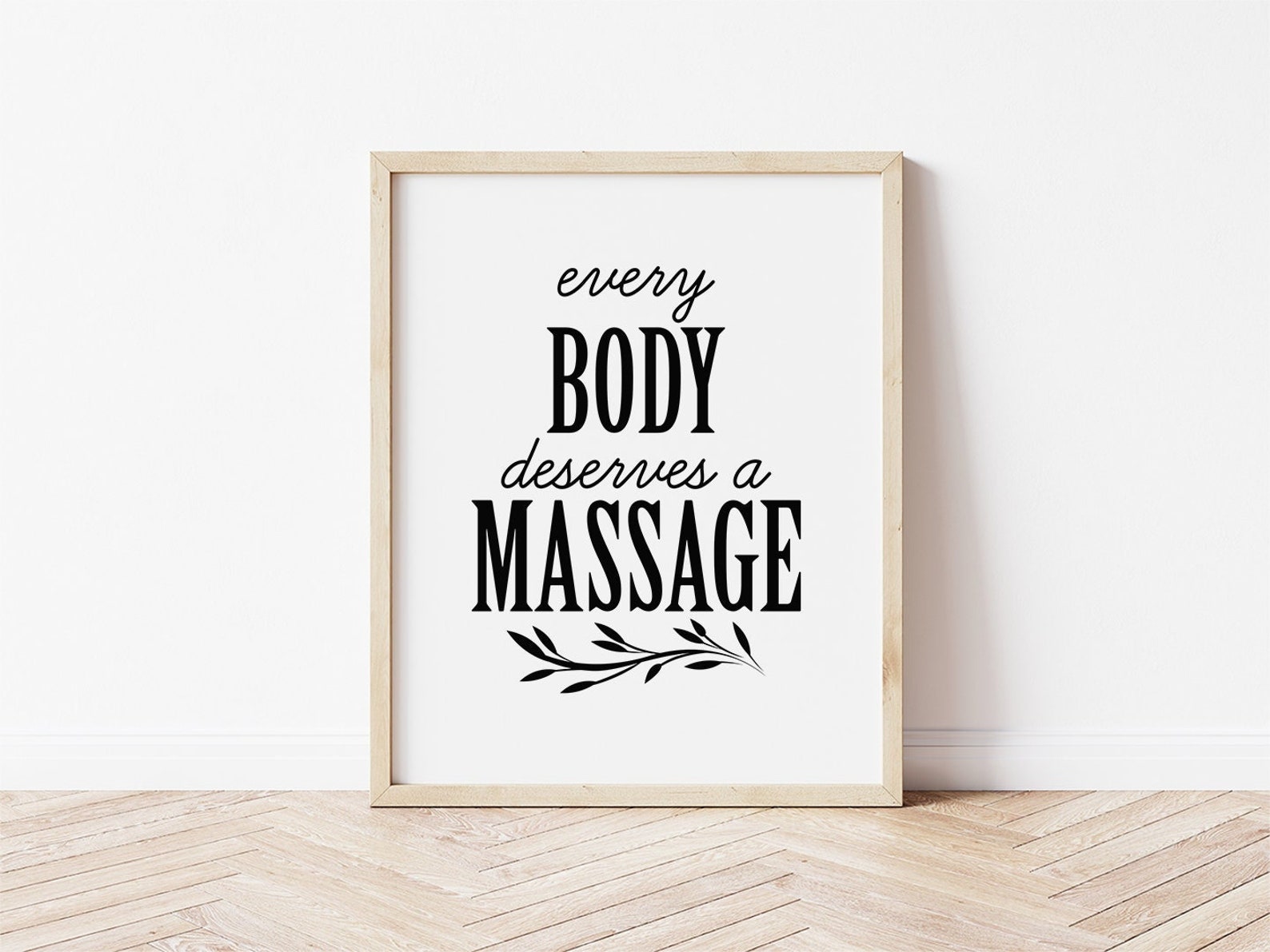 Massage Art, Spa Room Decor, Digital Download, Massage Room Wall Decor ...