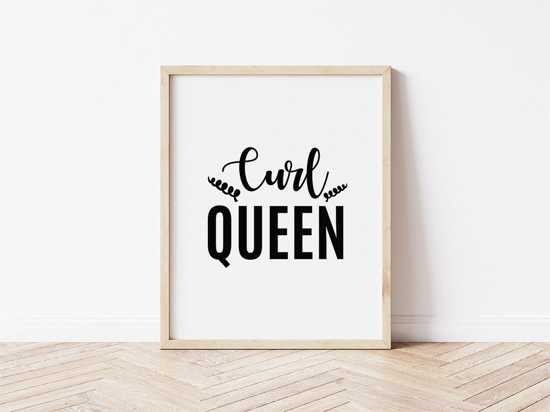 Curl Queen, Curly Hair Art, Natural Hair Art, Digital Download, Curly ...
