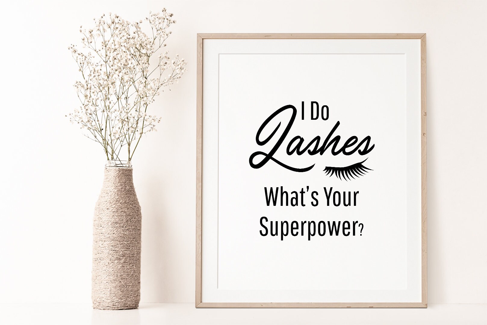 I Do Lashes Poster: Salon Wall Art, Lash Artist Gift (digital Download ...