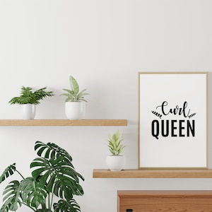 Curl Queen Curly Hair Art Natural Hair Art Digital - Etsy