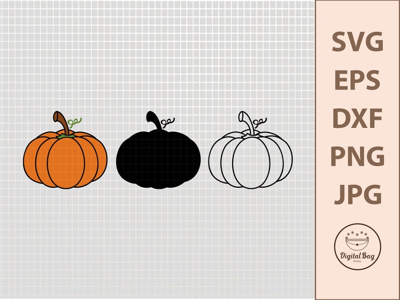 Pumpkin SVG Halloween SVG Fall SVG Pumpkin Clipart - Etsy
