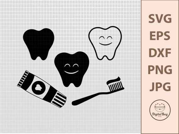 Dental SVG Toothbrush SVG Toothpaste SVG Bathroom Svg - Etsy