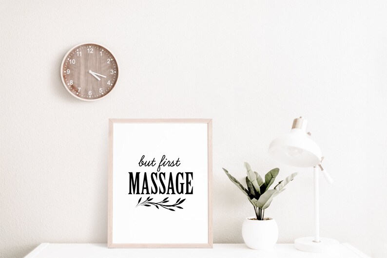 Spa Decor Massage Room Decor Digital Download Massage Art - Etsy