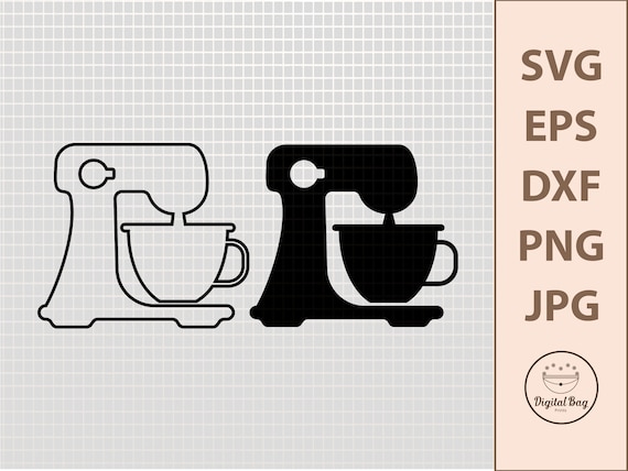Baking Mixer SVG Kitchen SVG Baking Machine SVG Bakery Svg | Etsy